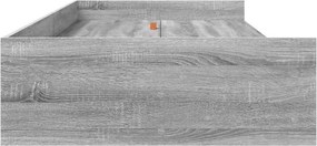 Rám postele s čelo Šedá Sonoma 90 x 200 cm Kompozitní dřevo 3335234