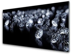 Obraz na skle Diamanty Umění 125x50 cm