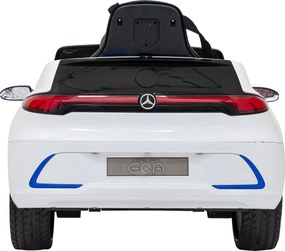 Ramiz Elektrické auto Mercedes Benz AMG EQA pro děti bílé + dálkové ovládání + 5bodové pásy + EVA kola + MP3 displej + LED