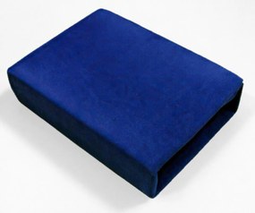 Polášek Froté prostěradlo na vysokou matraci (až 30cm), 90x200cm, na jednolůžko, tmavě modré