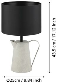 Eglo 43642 - Stolní lampa KENSAL 1xE27/40W/230V