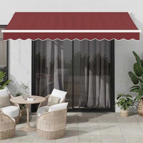Automatická zatahovací markýza burgundská 350 x 250 cm 3215304
