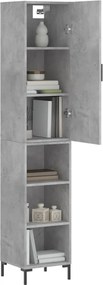 Skříň highboard betonově šedá 34,5x34x180 cm kompozitní dřevo 3198981