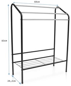 Černý věšák ZELN COATRACK