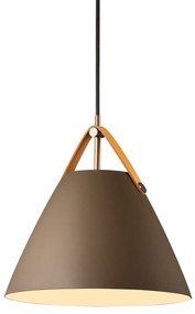 NORDLUX Strap designový lustr s koženým popruhem Varianta: Strap 36, Ø 360 x 370 mm, E27, 40 W, béžová