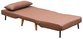 Hanah Home Rozkládací křeslo FOLDE hnědé