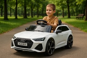 Elektrické autíčko Audi RS 6 bílé