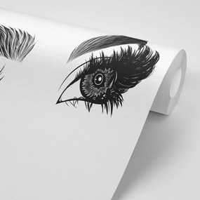 Samolepící tapeta minimalistické ženské oči