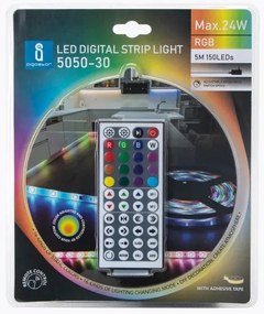 Aigostar - LED RGB Stmívatelný venkovní pásek 5m LED/24W/12/230V IP65 + DO