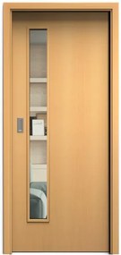 SAPELI ELEGANT KOMFORT M60 - DÝHA - POSUVNÉ DVEŘE VČ. ZÁRUBNĚ - Buk Průchozí šířka (cm): 60, Průchozí výška (cm): 210