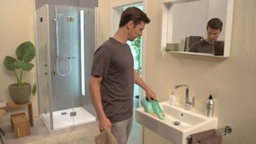 Hansgrohe Metris New, umyvadlová baterie s otočným výtokem a výpustí, chromová, 31087000