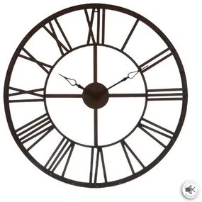 Hnědé nástěnné hodiny Vintage D70 cm