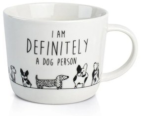 Porcelánový hrnek Dog Person white black 320ml, Dutch Floral NL