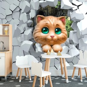 Samolepící tapeta roztomilá kočička - 150x100 cm