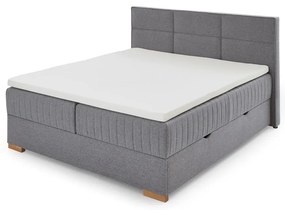 Šedá boxspring postel s úložným prostorem 160x200 cm Tambo – Meise Möbel