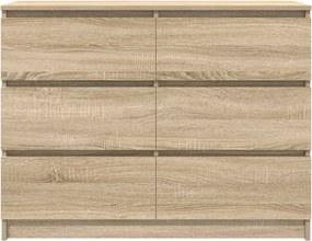 Příborník dub sonoma 100x35x76 cm kompozitní dřevo 3328500