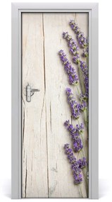 Fototapeta na dveře Levandule dřevo 95x205 cm