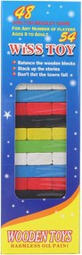 _Ostatní 1_ Hra DŘEVO Věž Jenga barevná malá 48 dílků *SPOLEČENSKÉ HRY* 93827