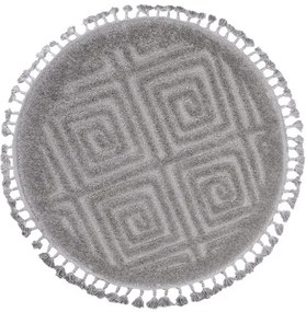 Koberec BERBER 7061 světle šedý kruh