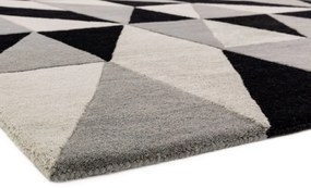 Černý  koberec Jigsaw Flag Grey Rozměry: 120x170 cm