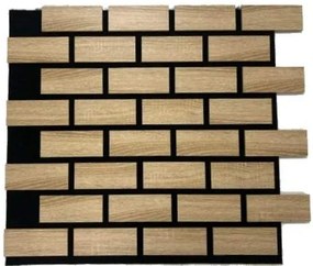 Akustický panel Cihly 667x583x9mm Dub Sonoma