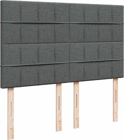 Box spring postel s matrací tmavě šedá 160x200 cm textil 3292108