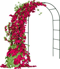 Zahradní kovová pergola 240 cm - oblouk