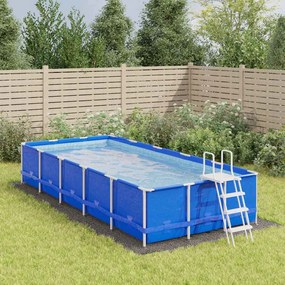 vidaXL Podložka pod bazén 640 x 321 cm Obdélníkový Netkaná tkanina [94235] Barva: světle šedá