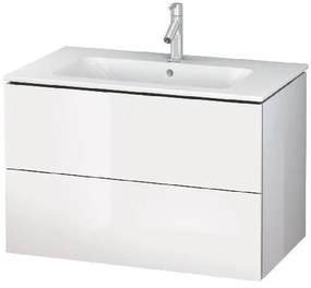 Duravit L-Cube - Umyvadlová skříňka 550x820x481 mm, 2 zásuvky, lesklá bílá LC624102222