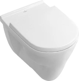 Villeroy & Boch O.novo - Závěsné WC, ploché splachování, Ceramicplus, bílá 566210R1