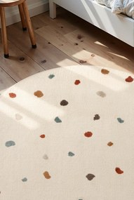 Hanse Home, AKCE: 160x160 (průměr) kruh Dětský koberec Adventures 106210 Cream Multicolor kruh, bílá, dětský pokoj