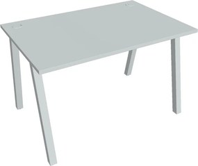 Kancelářský pracovní stůl Hobis USA 1200, bílá RAL 9016, deskaakát