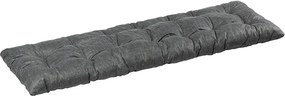Bellatex Sedák na lavici prošívaný Šedá 40x150 cm