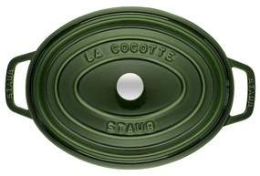 Staub Cocotte hrnec oválný 33 cm/6,7 l bazalková, 1103385