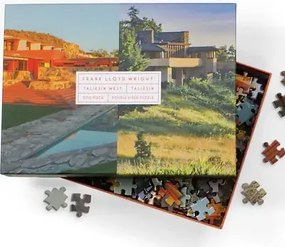 GALISON Oboustranné puzzle Frank Lloyd Wright: Taliesin a Taliesin Wes