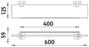 Nimco Police s ohrádkou, 60 cm UNIX - UN 13091BX-60-26