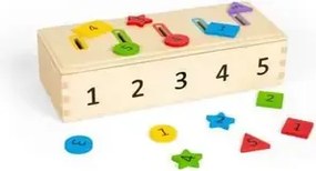 Bigjigs Toys Třídění barev, tvarů a čísel / od 12 měsíců