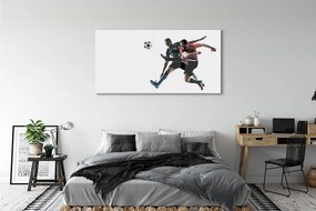 akrylový obraz muži fotbal 140x70 cm