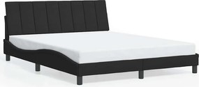 Rám postele bez matrace Hanko černý 160 x 200 cm samet 3207857
