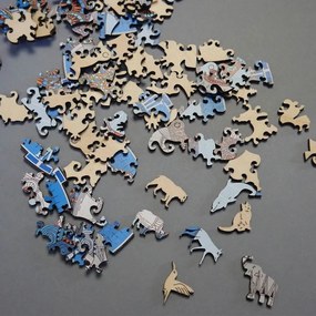 GFT Dřevěné zvířecí puzzle - slon - AKCE!