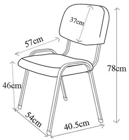 Dalenor Konferenční židle Iron, textil, šedá