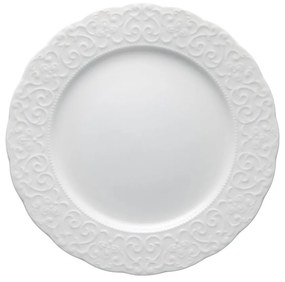 Bílý porcelánový talíř Brandani Gran Gala, ⌀ 25 cm