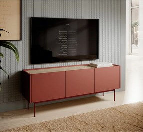 PCo Televizní skříňka CERAMIC RTV-144, 144 cm Červená
