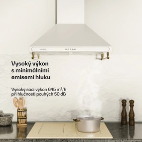 Klarstein Victoria digestoř 60cm retro design 630 m³/h 2 LED lampy