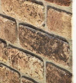 Nástěnné panely 10 ks 100 x 50 cm Tmavý písek EPS pěna 332926