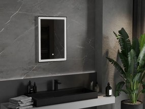 Mexen Taco, LED koupelnové zrcadlo s podsvícením 50x70 cm, 6000K, ochrana proti zamlžování, 9805-050-070-611-00