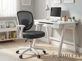 Dětská židle AVENY - šedá síťovina