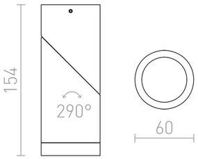 RED - Design Rendl - R12670 - Bodové svítidlo SNAZZY 1xGU10/35W/230V bílá