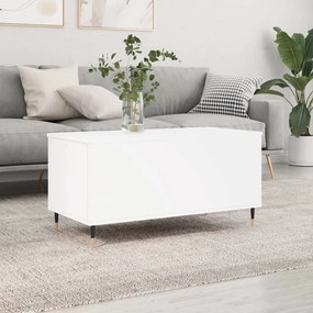 vidaXL Konferenční stolek 90 x 44,5 x 45 cm kompozitní dřevo [830969] Barva: Bílá