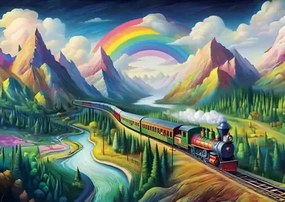 ART PUZZLE 5035 Puzzle Duhový vlak / 260 dílků / od 8 let